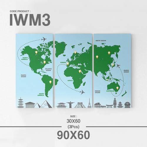 Jual Hiasan Dinding Wall Decor Peta Dunia World Map Vintage Kamar Rumah ...