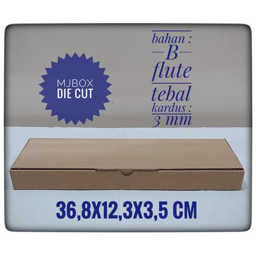 Jual kardus uk. 36,8x12,3x3,5 cm...box karton model pizza/die cut (B ...