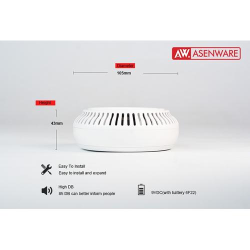 Jual ASENWARE Standalone smoke detector with battery AW-SSD606D / GT ...
