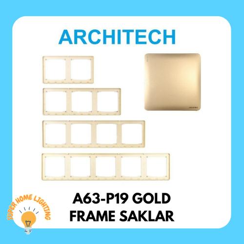 Jual [SHL] Architech Infinity Gold FRAME/BINGKAI Stop Kontak/SAKLAR A63 ...