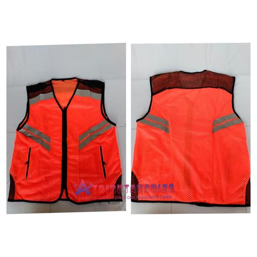 Jual rompi jaring polosan/rompi lapangan/rompi proyek/rompi parkir ...