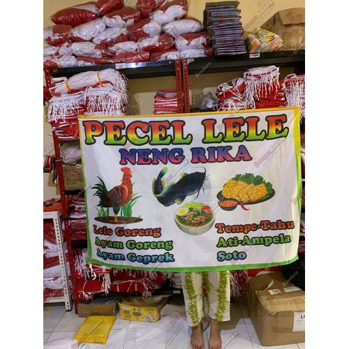 Jual Spanduk Pecel Lele / Spanduk Sate - 1mx3m, Katun Textile - Kota ...