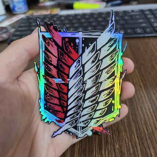 Jual Sticker Hologram Anime Besar - PSH1194 - AOT - scouts logo ...