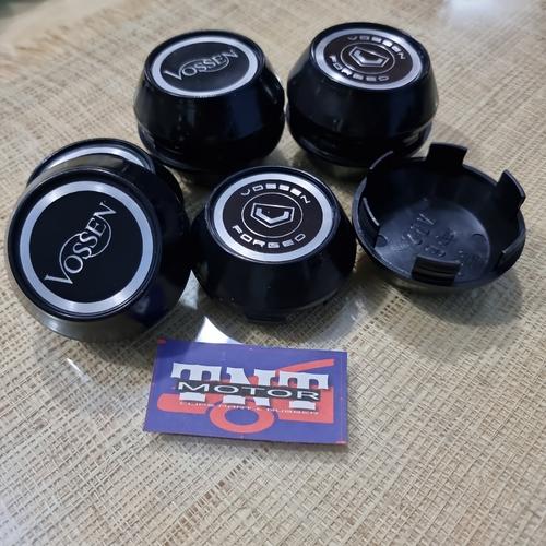 Promo tutup velg dop velg variasi 6.5cm kerucut hitam plat hitam vossen ...