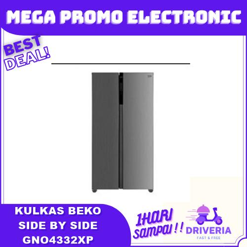 Jual Beko Kulkas SBS Side By Side 500 Liter GNO4332XP KULKAS SIDE BY ...