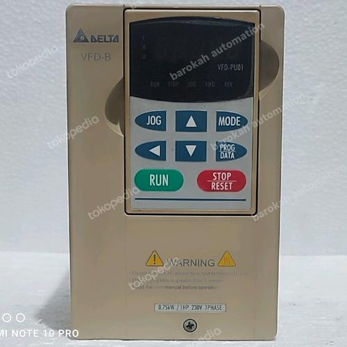 Jual Inverter murah Delta VFD-B 0.75KW/1HP 220V 1Ph VFD007B21A - Kab ...
