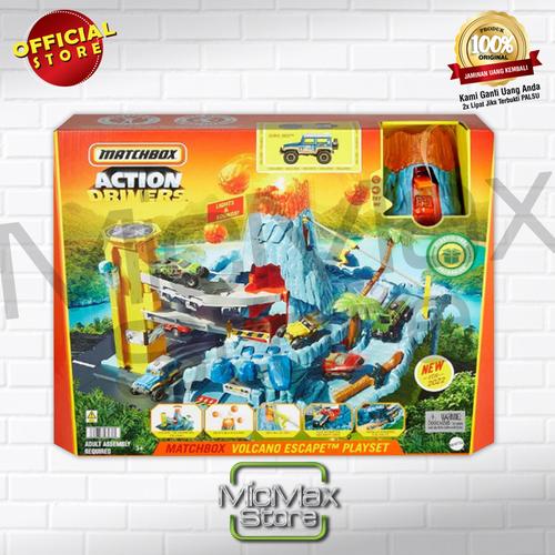 Promo Matchbox Action Drivers Volcano Escape Playset HHT06 - Jakarta ...