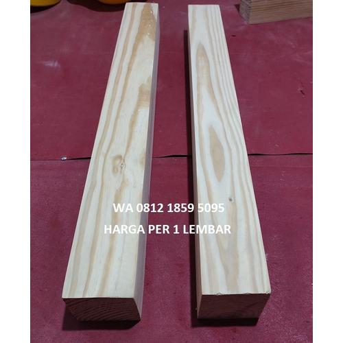 Jual BALOK, BALOK KAYU JATI BELANDA SUDAH DIAMPLAS HALUS - 70X8X8CM ...