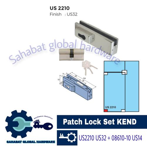Jual Patch Lock KEND US2210 US32 || Patch Fitting kaca Kend US 2210 ...