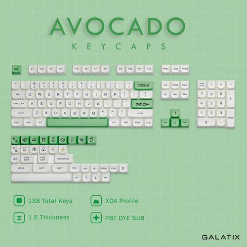 Promo KEYCAPS XDA AVOCADO FOR MECHANICAL KEYBOARD - Kota Bandung ...