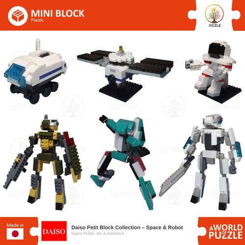Jual Daiso Petit Block Space & Robot Collection Mini Block - DAI-PB0061 ...