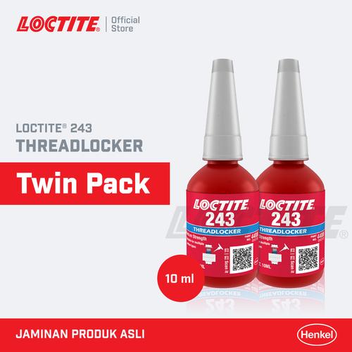 Jual Henkel LOCTITE 243 THREADLOCKER Lem Baut 10 ml Twin Pack - Kota ...