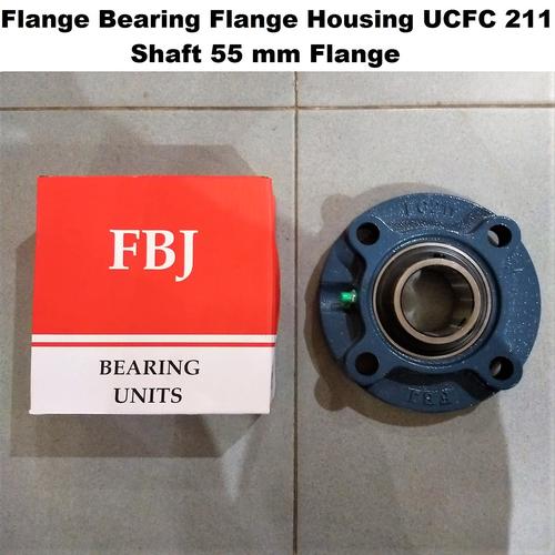 Jual Flange Bearing Flange Housing UCFC 211 Shaft 55 mm Flange - Kota ...