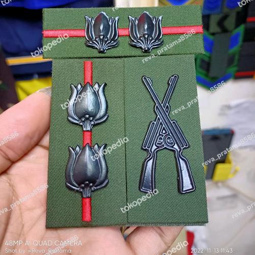 Jual pangkat topi pdl logam + pangkat kerah baju pdl letkol & korp ...
