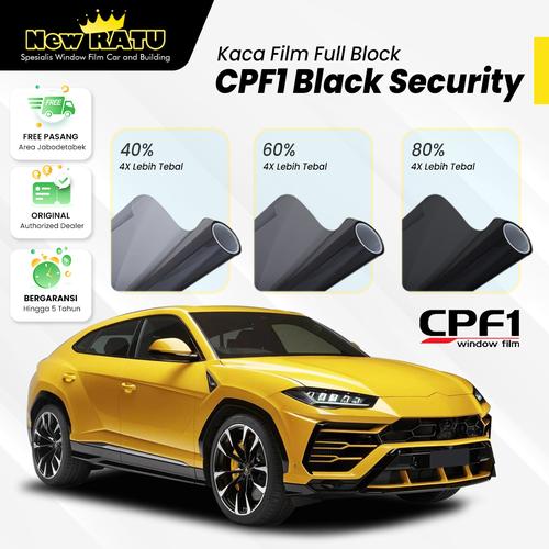 Jual kaca film cpf1 black security dengan 2 perlindungan ganda - S ...