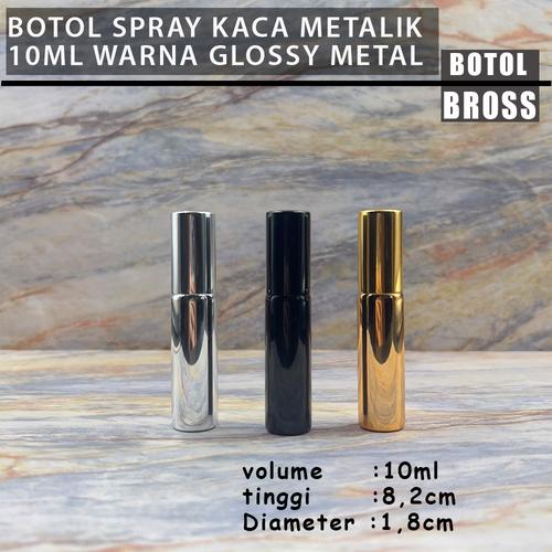 Jual Botol Spray 10ml Kaca Metalik - Sample Parfum Isi Ulang Sprayer ...