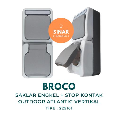 Jual Saklar Engkel+Stop Kontak Outdoor WD Vertikal Atlantic BROCO ...