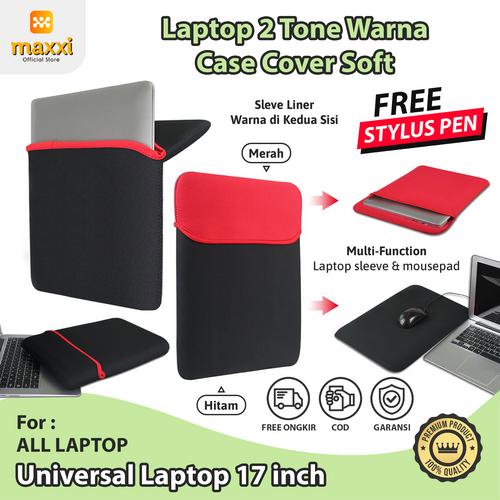 Jual Universal Laptop Sleeve 2 Warna Soft Casing Sarung Case Ukuran 17 ...
