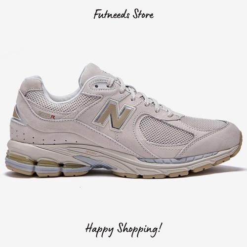 Jual New Balance 2002r ML2002R3 Gray Khaki Silver Original NON PIG SKIN ...