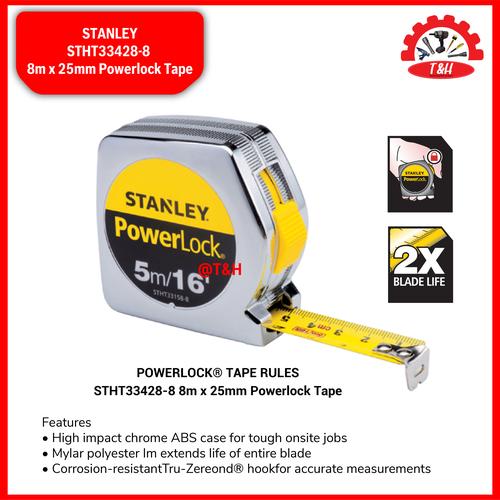 Jual STANLEY -STHT33428-8 8m x 25mm Powerlock Tape-ALAT UKUR - Jakarta ...
