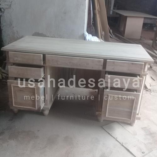 Jual meja kantor minimalis modern simple kayu jati - Kab. Jepara ...