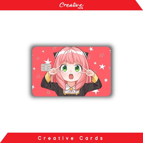 Jual Sticker Kartu Atm Skin Card Anime - Anya Forger Spesial Hologram ...