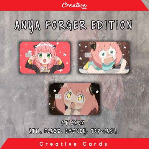 Jual Sticker Kartu Atm Skin Card Anime - Anya Forger Spesial Hologram ...