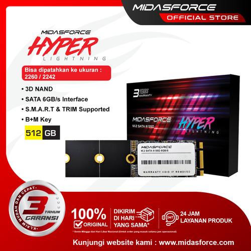 Jual SSD M.2 SATA 512GB Midasforce Hyperlightning - Jakarta Barat ...