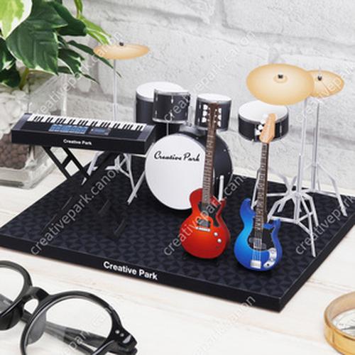 Jual Miniature instrument set Rock band papercraft - Kab. Bekasi ...