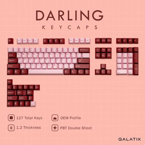Jual Keycaps Darling OEM Profile Keycap PBT DOUBLE SHOOT - Kota Bandung ...