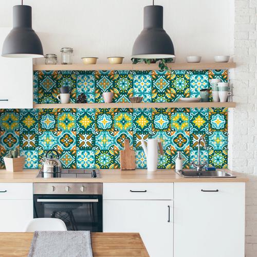 Jual Stiker Dinding Dapur Backsplash / Sticker Tegel Lantai Custom 1 ...