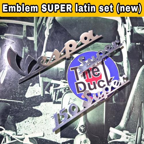 Jual Emblem Vespa SUPER latin 66/73 Remade Detail Presisi original ...