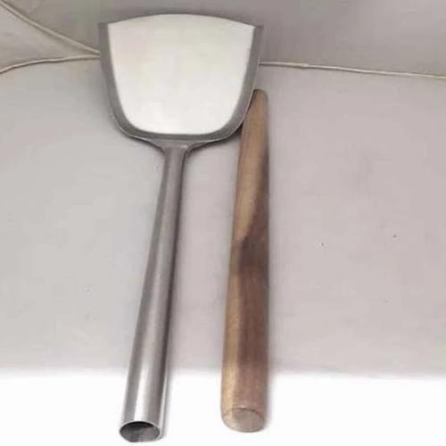 Jual sodet jumbo / spatula bahan stainless gagang kayu panjang 1 meter ...