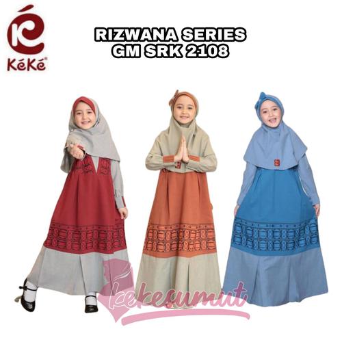 Jual Kekesumut GM SRK 2110/2108 Rizwana Series Baju Gamis Anak Keke ...