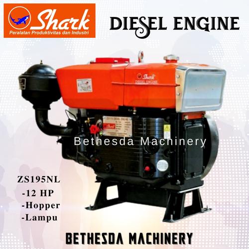 Jual Mesin Penggerak Diesel 12 PK 12Hp Engine Shark ZS195 Lampu - Kota ...