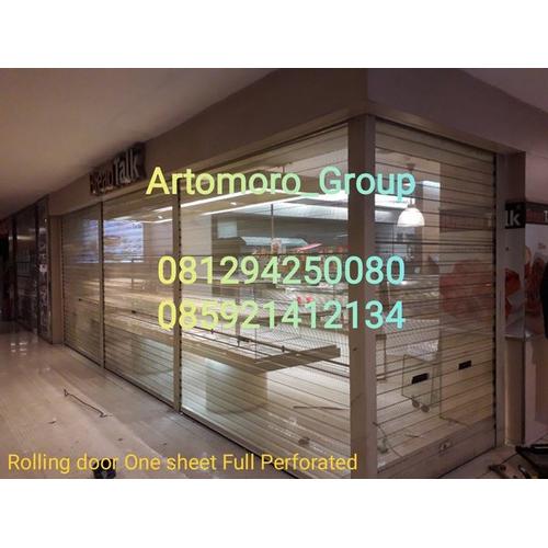 Jual rolling door one sheet tipe full perforated - Kab. Tangerang - ARTOMORO_GROUP | Tokopedia