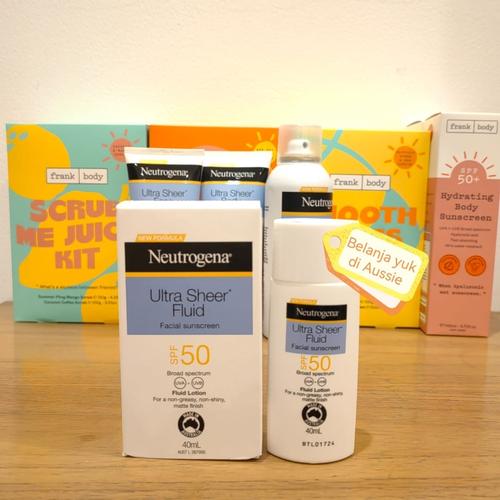 Promo Neutrogena Ultra Sheer Sunscreen SPF 50 Made in Australia - BODY ...