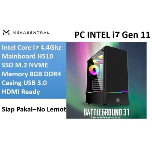 Jual Paket Pc Rakitan Intel Core i7 Gen 11 Ram 8GB SSD Lengkap siap ...