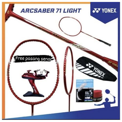 Jual Raket Badminton YONEX NEW ARCSABER 71 LIGHT +senar+tas+Grip ...