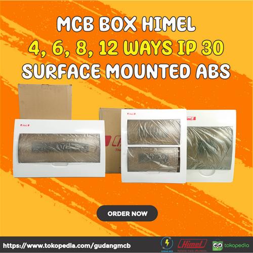 Jual MCB BOX HIMEL 4, 6, 8, 12 WAYS IP30 OUTBOW/SURFACE MOUNTED - 6 ...