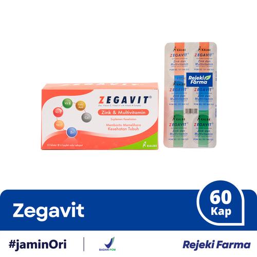 Jual ZEGAVIT Multivitamin dan Zink / Zinc Per 1 Box isi 50 Tablet ...
