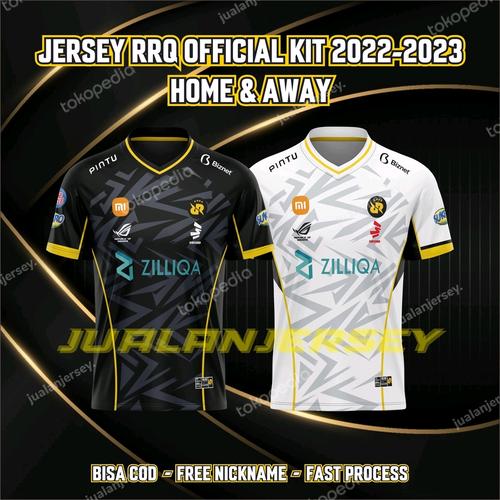 Jual JERSEY KAOS BAJU RRQ 2022 2023 KIT GRATIS NAMA - Hitam, XS kids ...