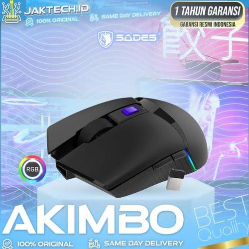 Jual Sades Akimbo Mouse Gaming Rgb Dual Mode Lightweight 2.4 Ghz - Free ...