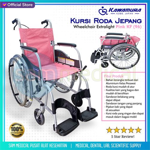 Promo Kawamura Kursi Roda Jepang Extralight KF (96) 22inch/ Kursi Roda ...