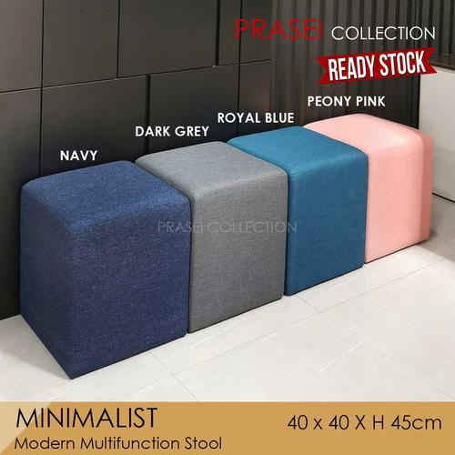 Jual MINIMALIST - Premium Stool Puff Pouf Ottoman Kursi Rias Kain Kotak ...