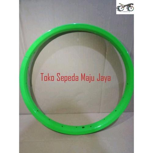Jual Velg sepeda rims rim ring 16 besi warna hijau ijo lubang 20 20H ...