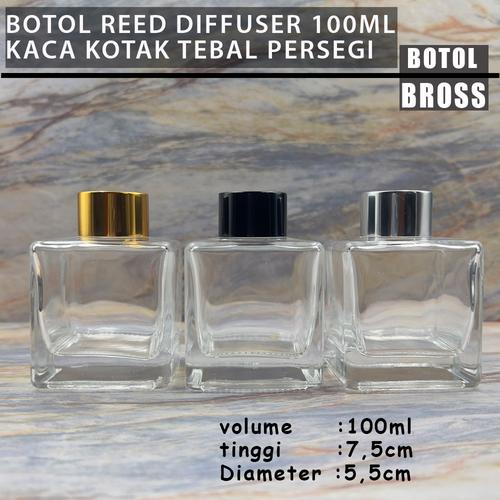 Jual Botol Kaca Reed Diffuser 100ml - Kaca Kotak Tebal Untuk ...