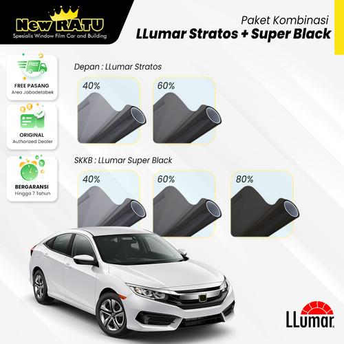 Jual kaca film llumar kombinasi tipe stratos + superblack - XL ...