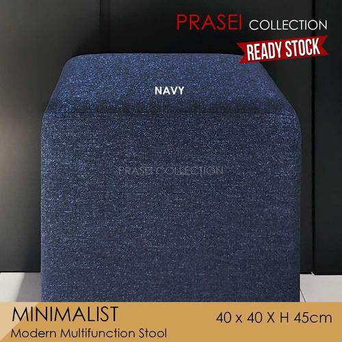 Jual MINIMALIST - Premium Stool Puff Pouf Ottoman Kursi Rias Kain Kotak ...