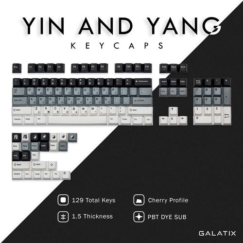 Promo Yin And Yang Keycaps PBT Cherry Profile Keycap Gradient - Kota ...